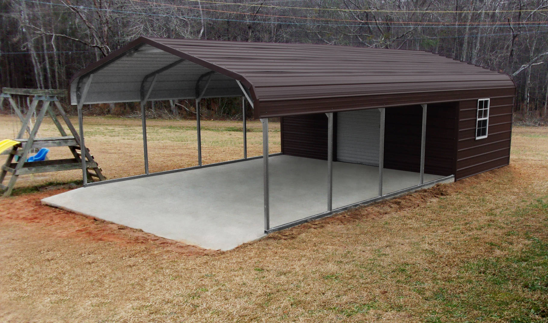Cocoa Brown Combo Unit | Betts Metal Buildings